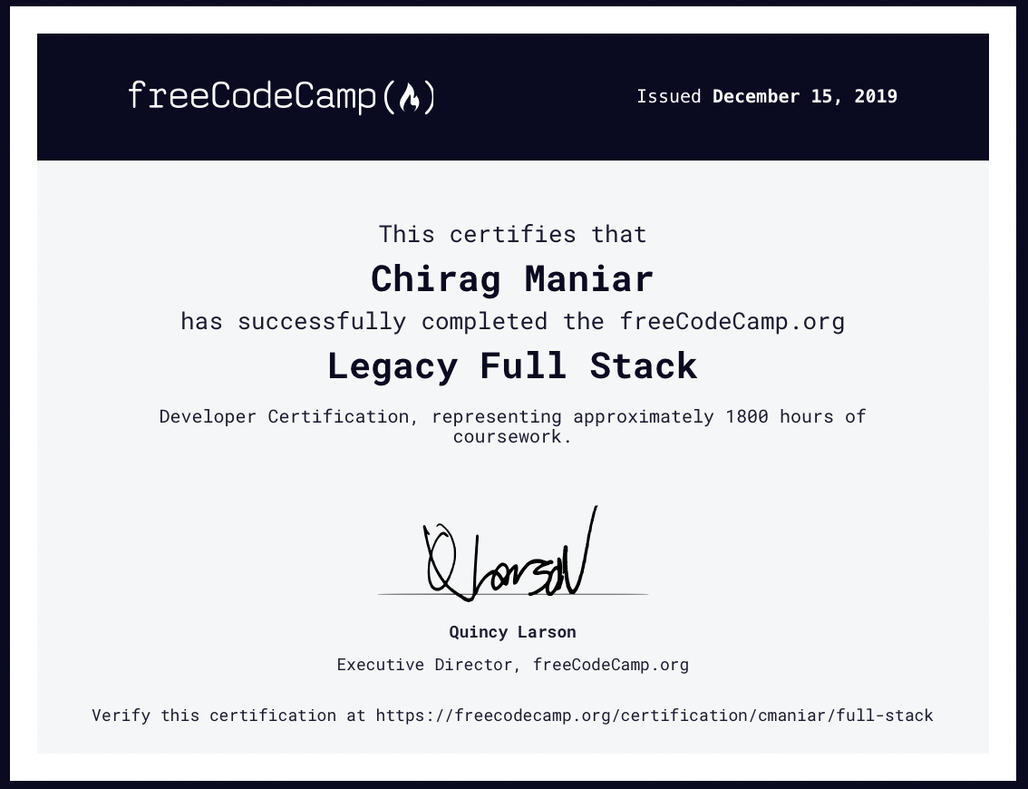 Chirag Maniyar | Sr. Software Engineer I @ Precisely